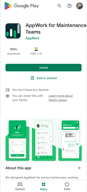 Installing the Technician App